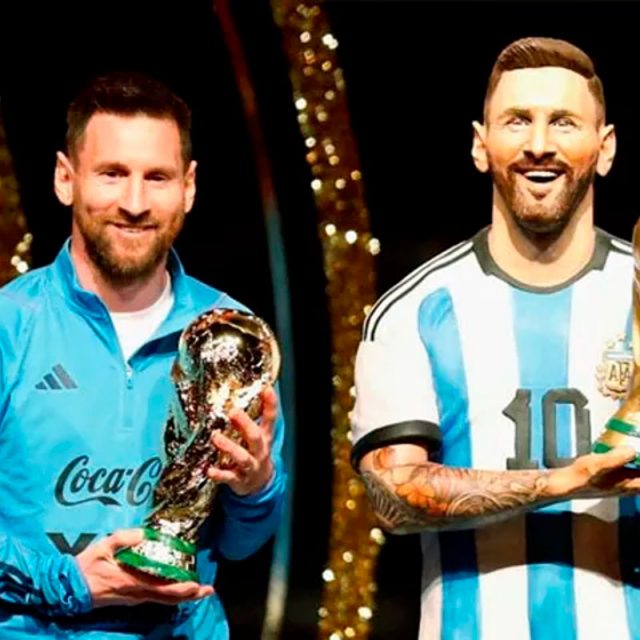 Lionel Messi honrado con una estatua que celebra su victoria en la Copa ...