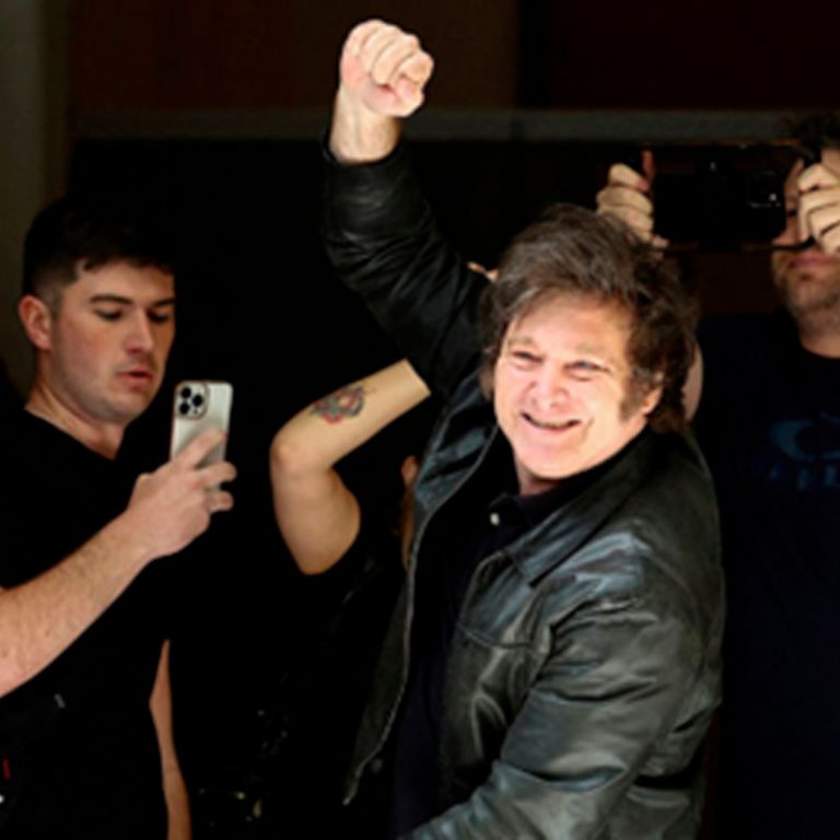 Javier Miley es elegido como presidente electo de Argentina. Candidato ...